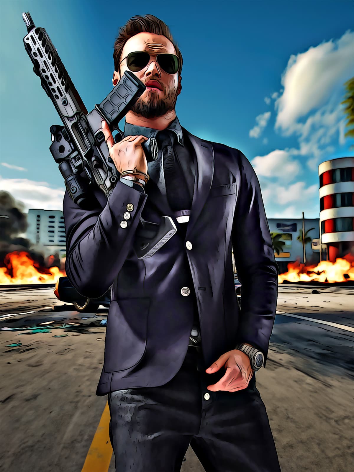 MARYNARKA POSH BLITZ - Guns&Tuxedos